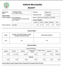 Andhra Pradesh CDMA Property Tax Receipt | Download & Verify on Landeed