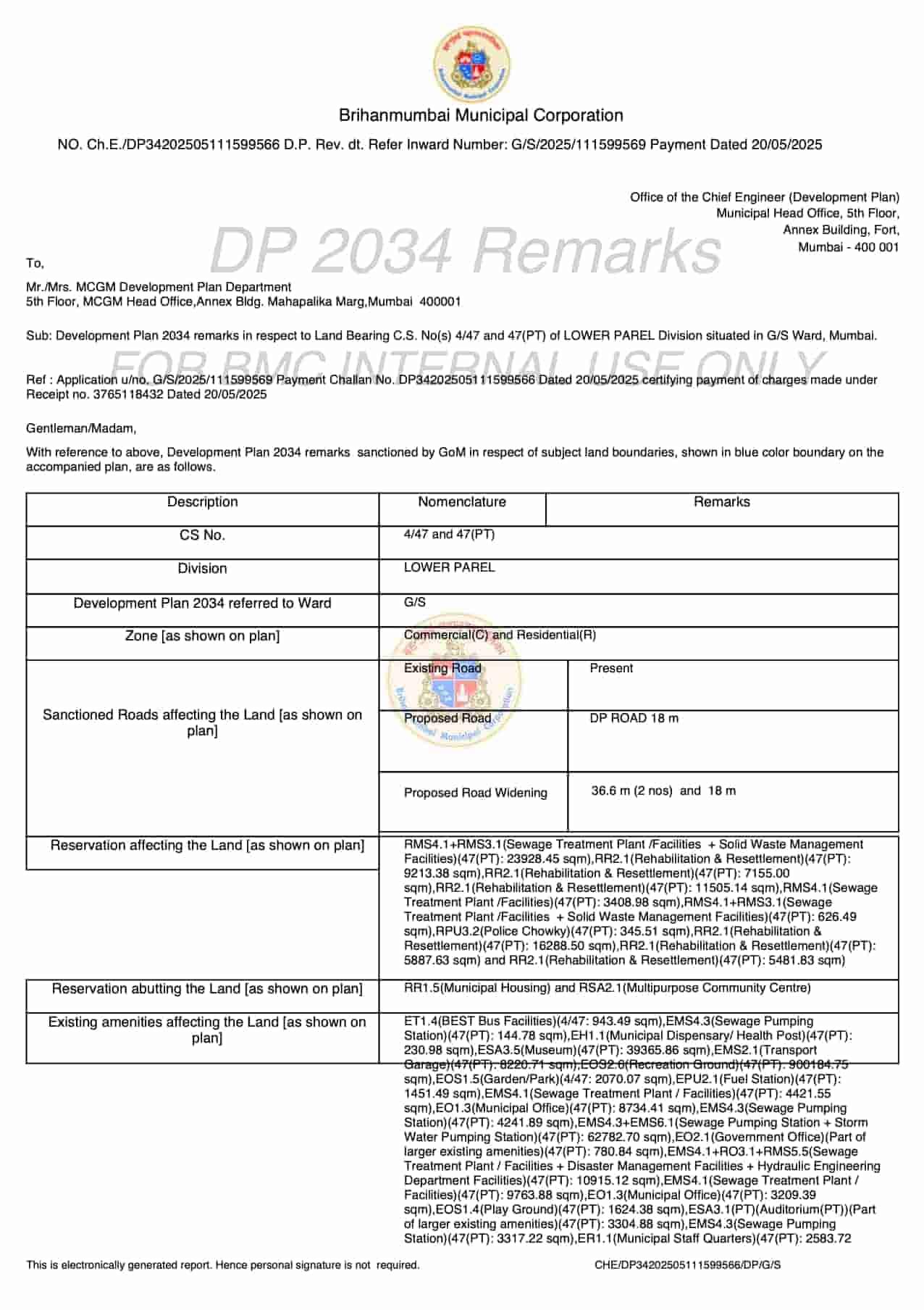 Mumbai Development Plan DP Remarks - Land Zoning Info | Landeed