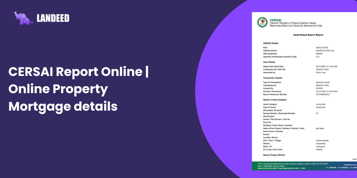 Search and Download AP CERSAI Mortgage Report | Landeed