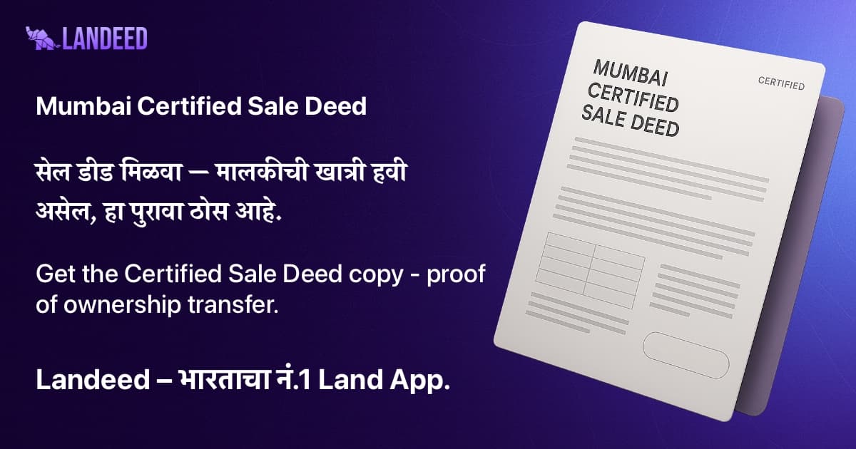Certified Sale Deed | Official Property Transaction Copy