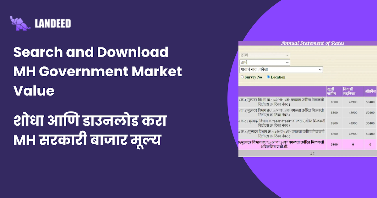 Determine the Government Market Value for any property on the Landeed app